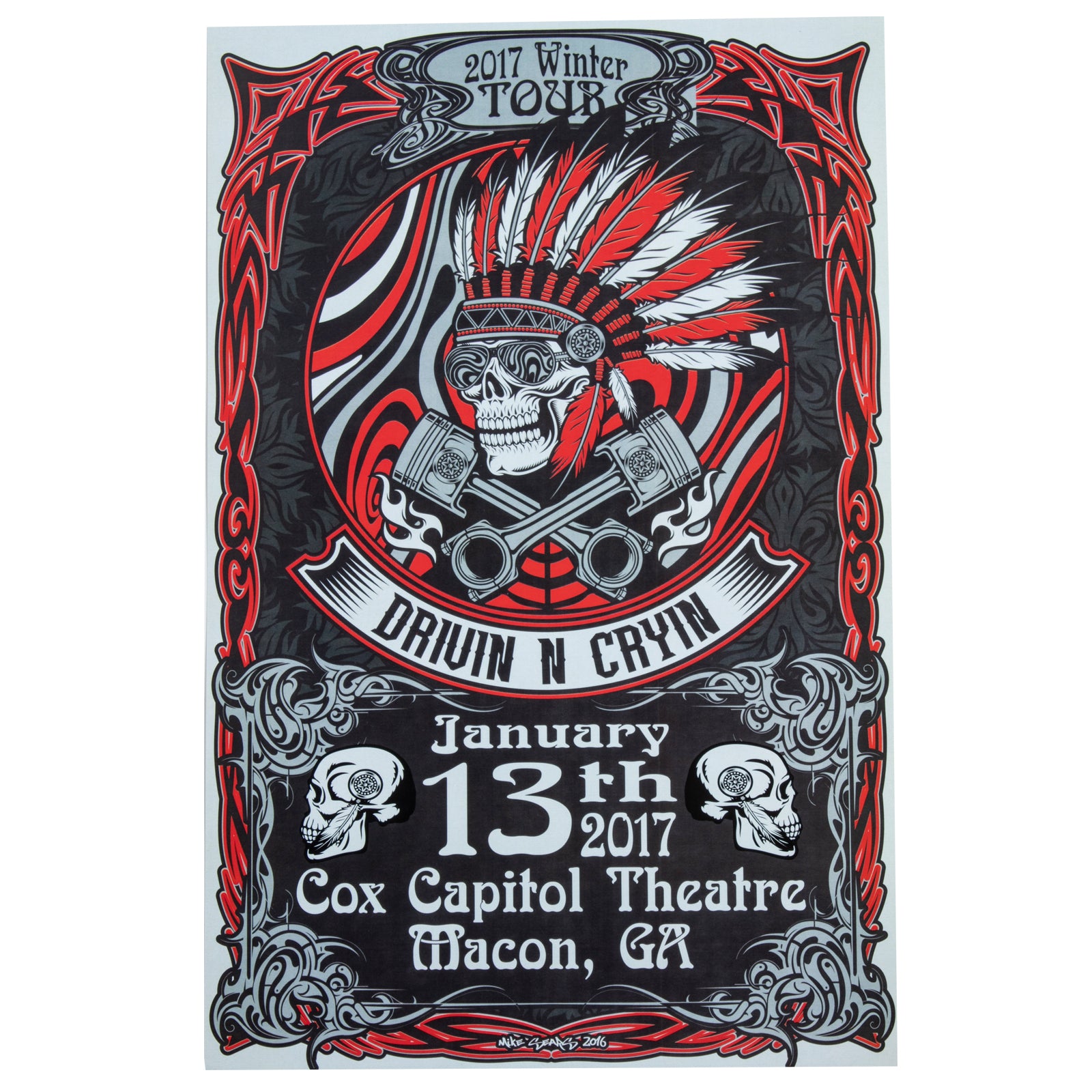 Drivin N Cryin Show Poster Capitol Theatre 2017 – Merch Mountain